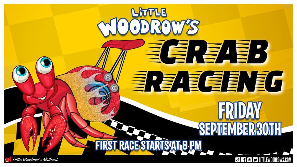 Crab Racing! at Little Woodrow's Midland on 1st October, 2022