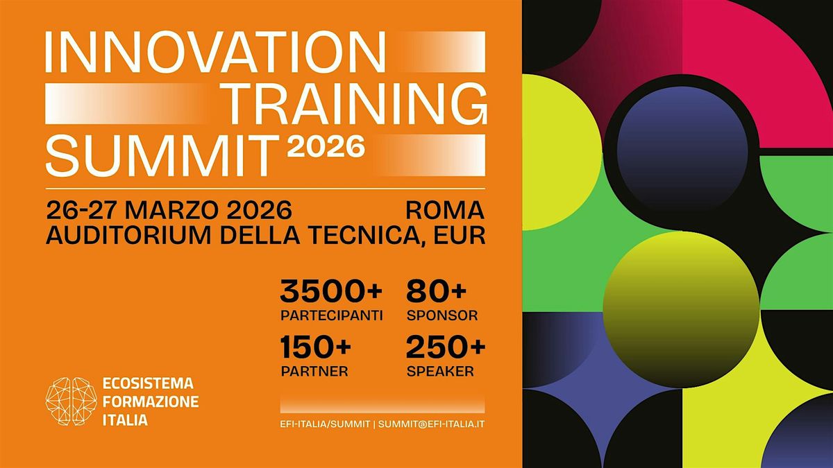 Innovation Training Summit 2026 at Centro Congressi Auditorium della ...