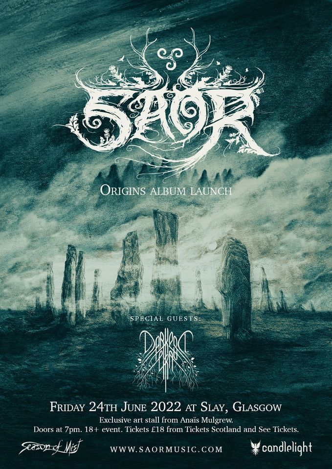SAOR *Origins Album Launch* & Darkest Era // Slay, Glasgow | Slay ...
