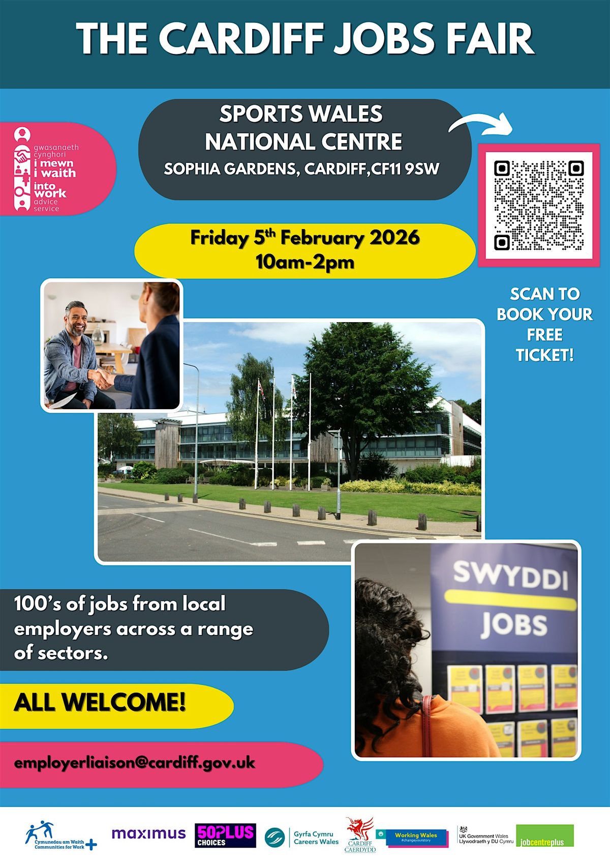 The Cardiff Jobs Fair at Sports Wales National Centre, Cardiff on 5th ...
