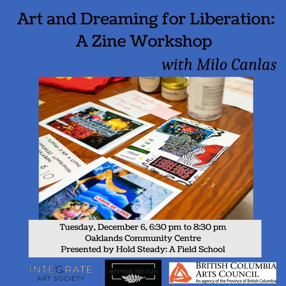 Art and Dreaming for Liberation: A Zine Workshop with Milo Canlas | Oaklands Community ...