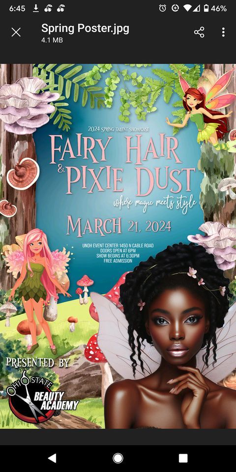 2024 Spring Student Talent Showcase: Fairy Hair & Pixie Dust - Where Magic Meets Style! | UNOH ...