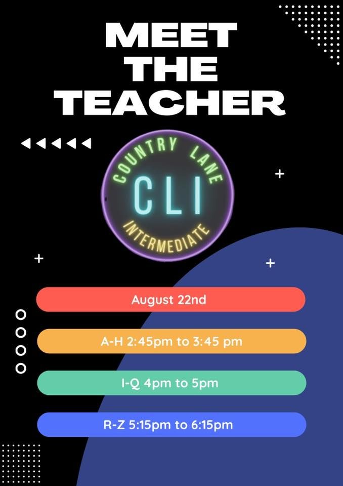 Meet the Teacher | Country Lane Intermediate, Broken Arrow, OK | August ...