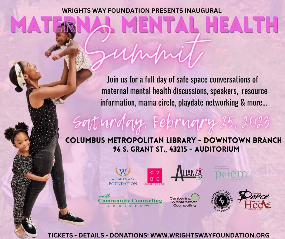 Maternal Mental Health Summit at 96 S Grant Ave, Columbus, OH 43215 ...