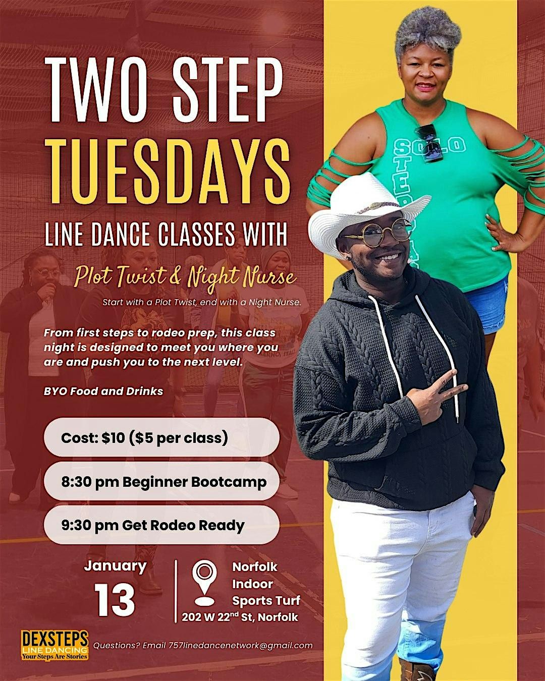 Two Step Tuesdays Line Dancing Classes at 202 W 22nd St, Norfolk on ...