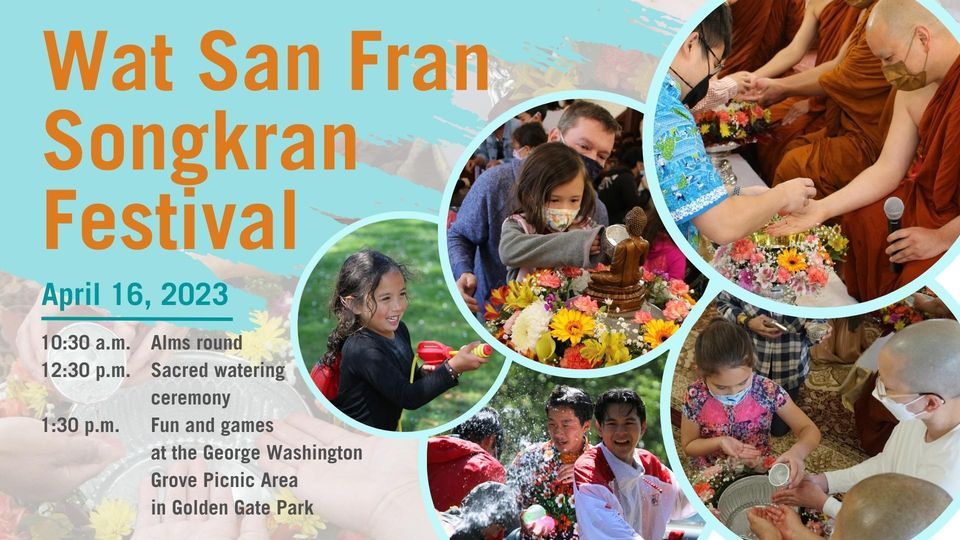 Songkran Festival at San Fran Dhammaram Temple at Wat San Fran Dhammaram, San Francisco on 16th ...