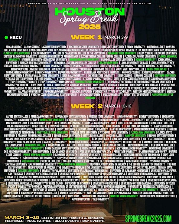 Freaknik After Dark x Houston Spring Break 2025 | CRU Galleria, Houston ...