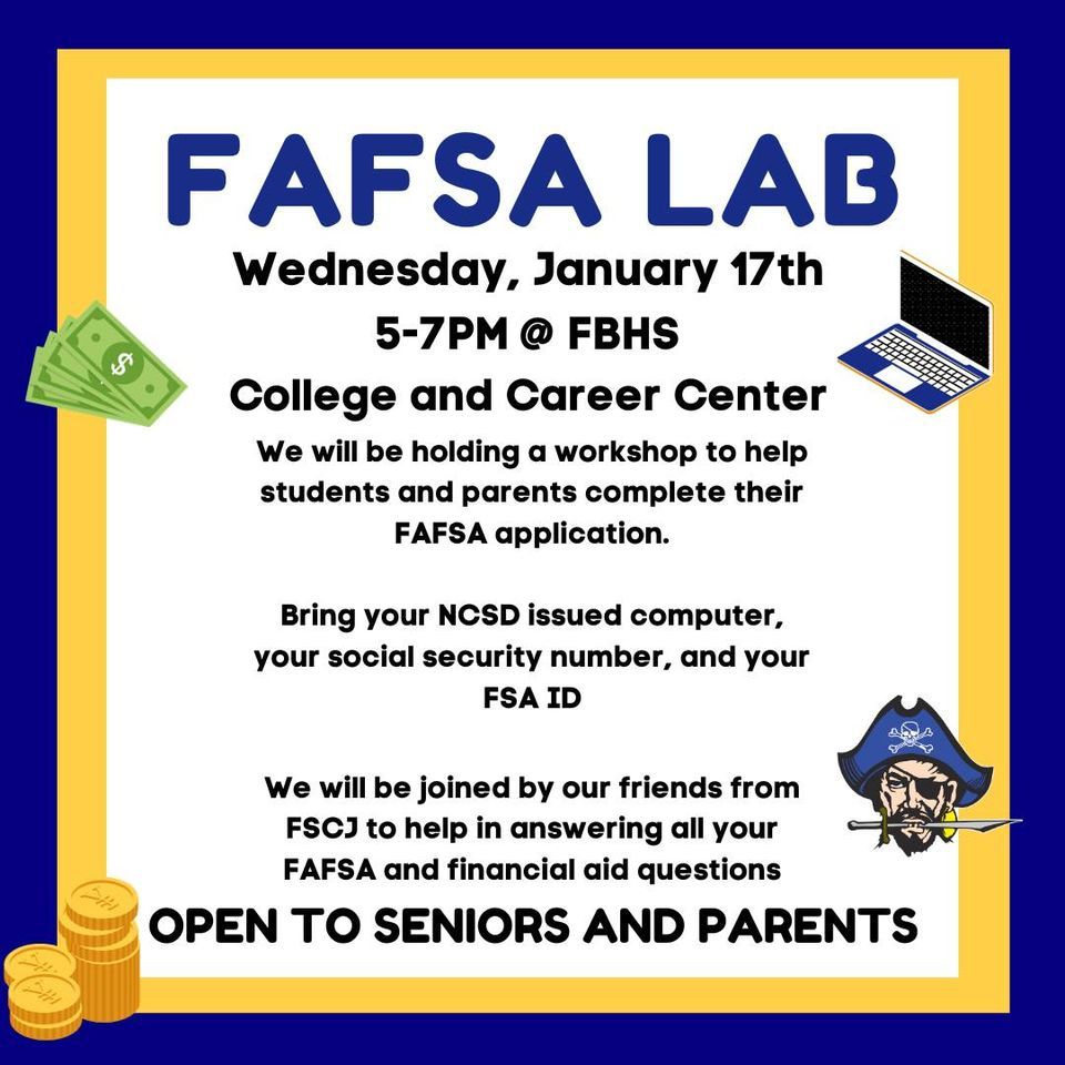 FAFSA Lab at FBHS | Fernandina Beach High School | January 17, 2024