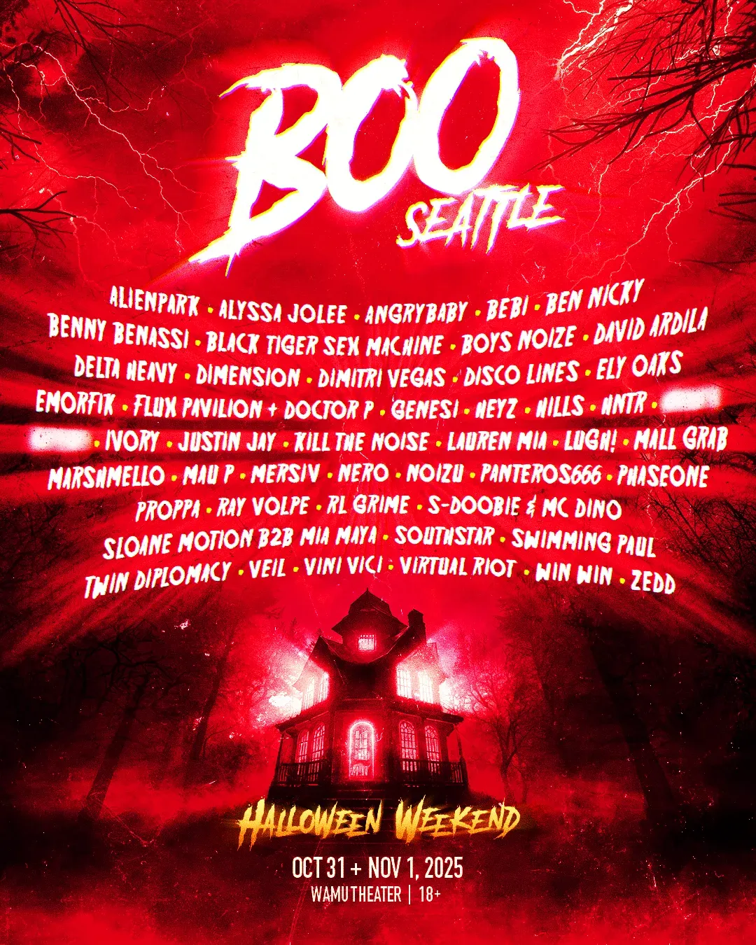 2025 Boo Seattle - Friday at WaMu Theater - Seattle | WaMu Theater ...