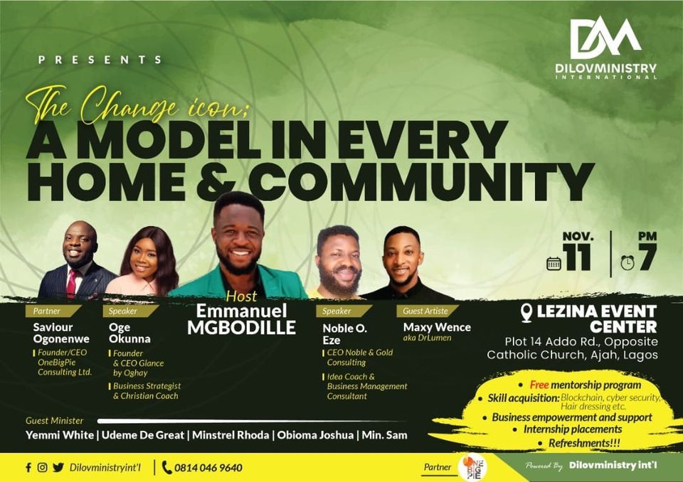 The Change Icon: A Model in every home and community at Lezina Event ...