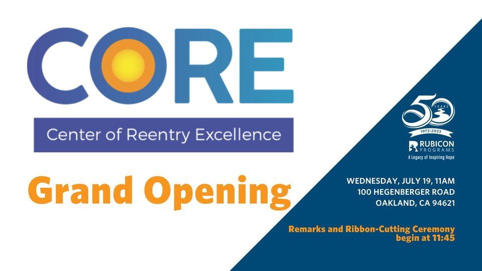 Center of Reentry Excellence Grand Opening at 100 Hegenberger Rd ...