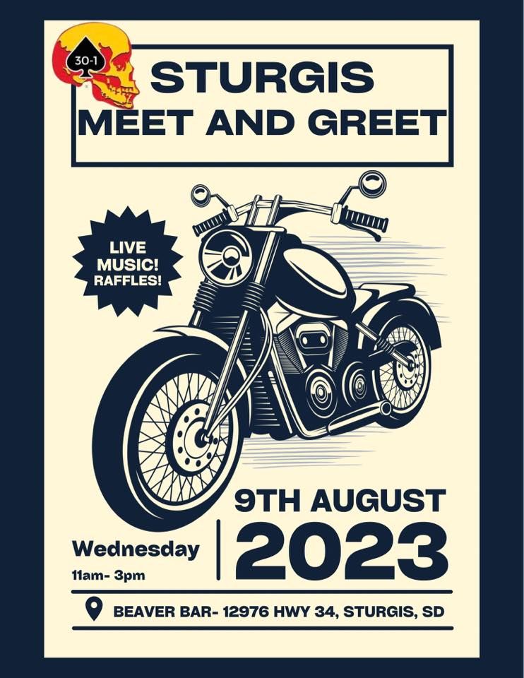 2023 Sturgis Meet and Greet at Beaver Bar Sturgis on 9th August, 2023