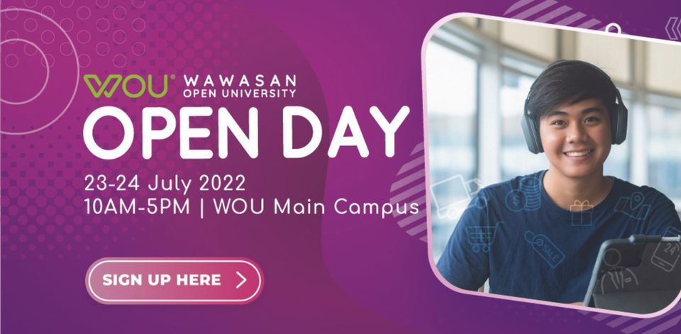 Over 30 Programmes Available at WOU Open Day Event | 54 Jalan Sultan ...