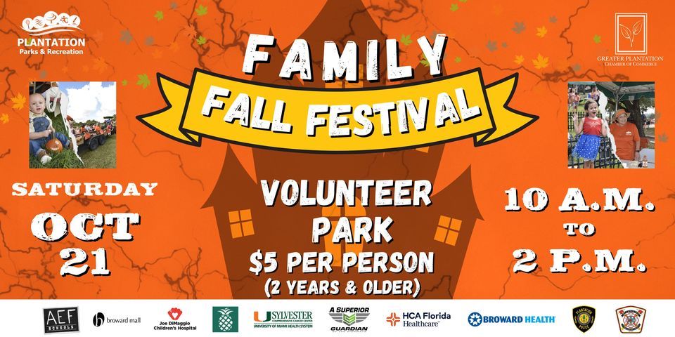 Plantation Family Fall Festival | Volunteer Park, Plantation, FL ...