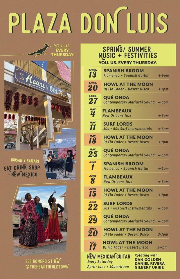 Acoustic Sabrosoul with Gilbert Uribe at Plaza Don Luis (Old Town ABQ ...