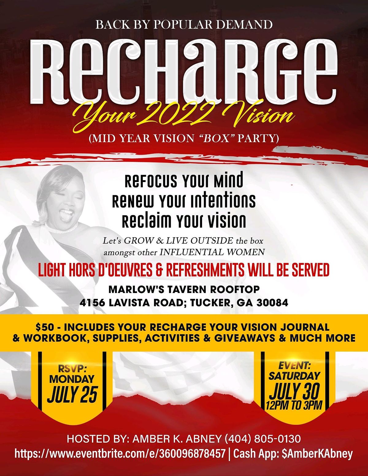 ReCHARGE Your 2022 Vision - Mid Year "Vision Box" Party at Marlow's ...