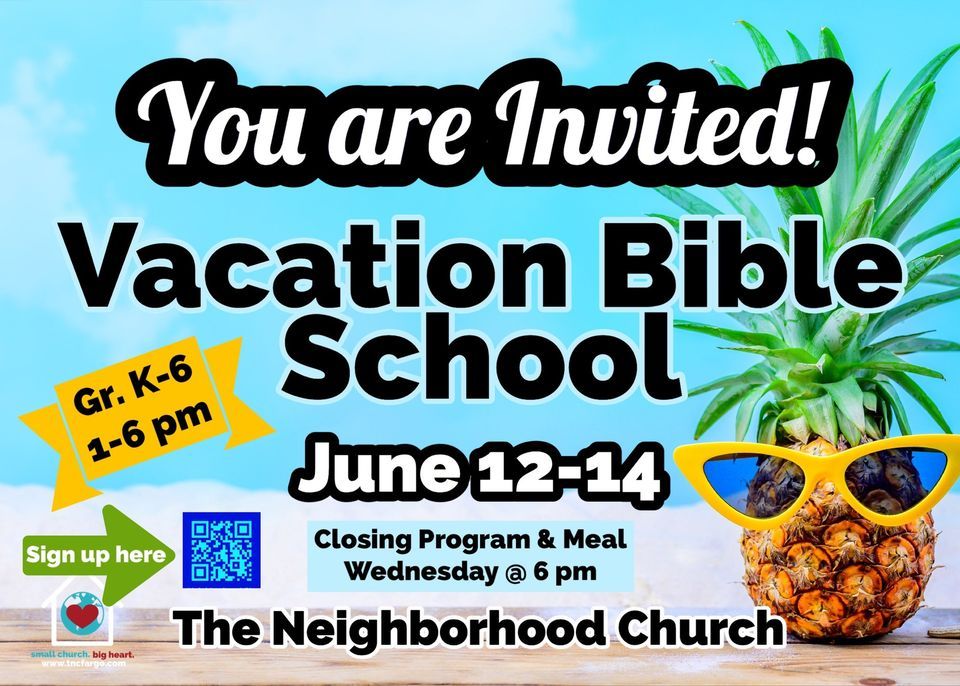 Vacation Bible School at The Neighborhood Church - Fargo on 12th June, 2023