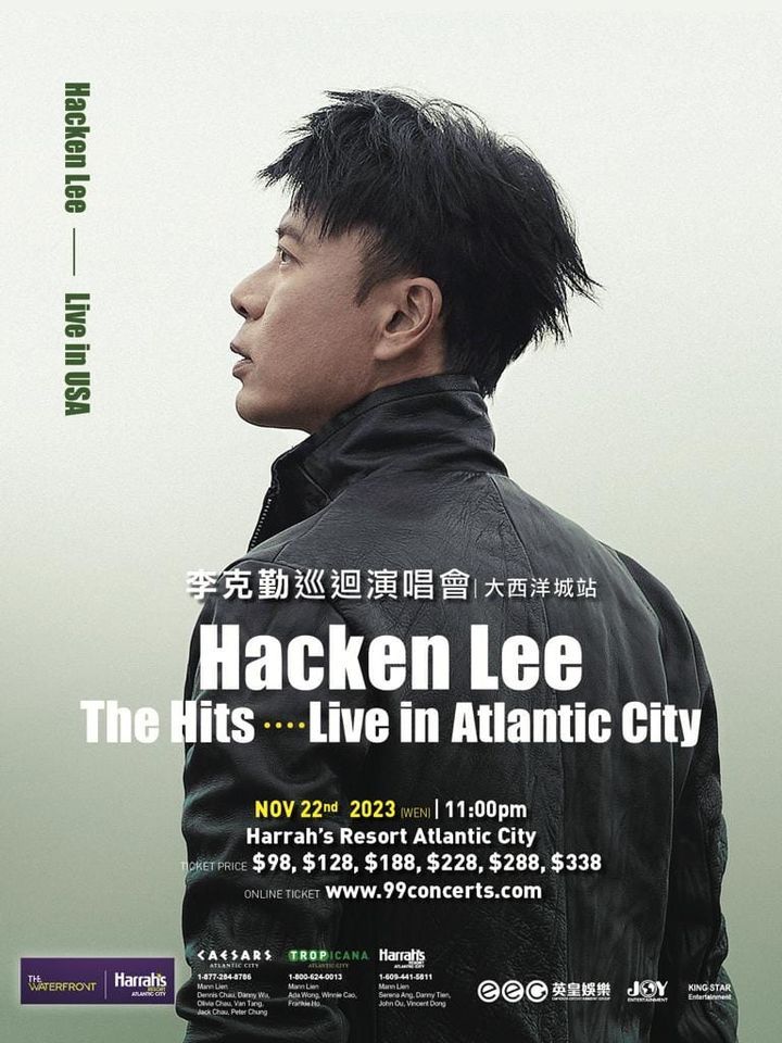 Hacken Lee "The Hits...." Concert in Atlantic City 李克勤 大西洋城 演唱會 ...