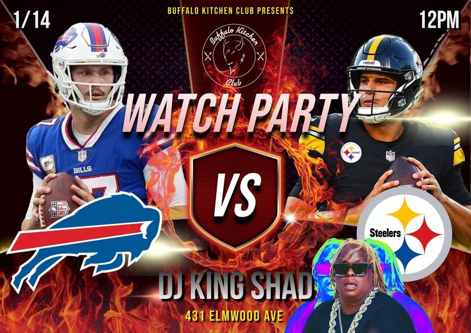 Bills vs. Steelers Watch Party at Buffalo Kitchen Club on 14th January ...