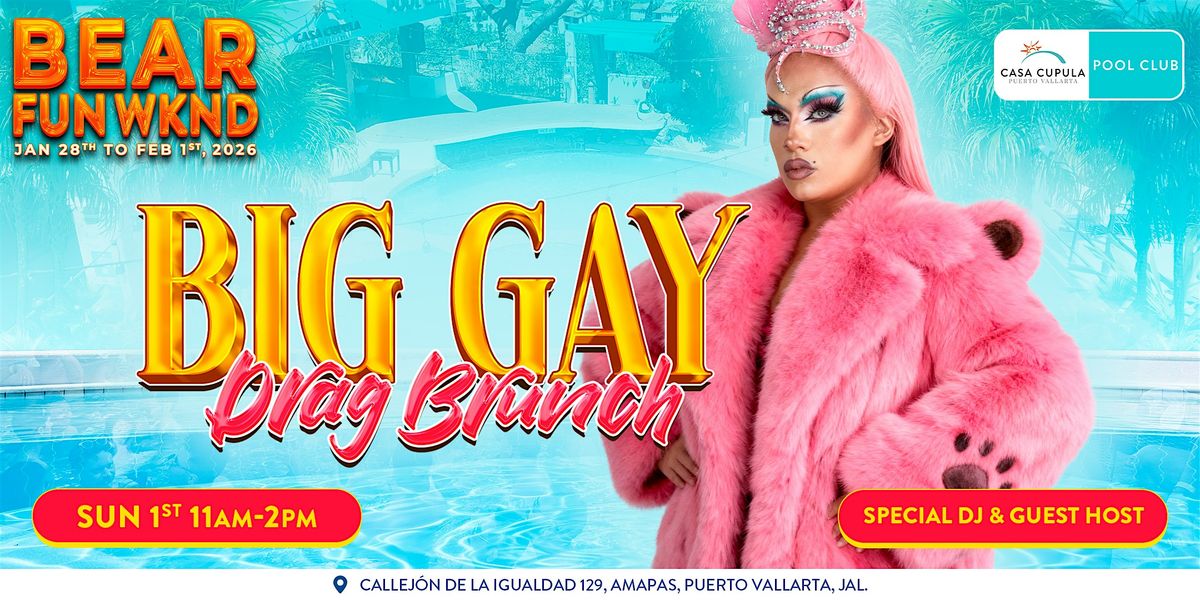 BEAR DRAG BRUNCH at POOL CLUB PV | 11am-2pm | SUNDAY BRUNCH FEB 1 2026 ...
