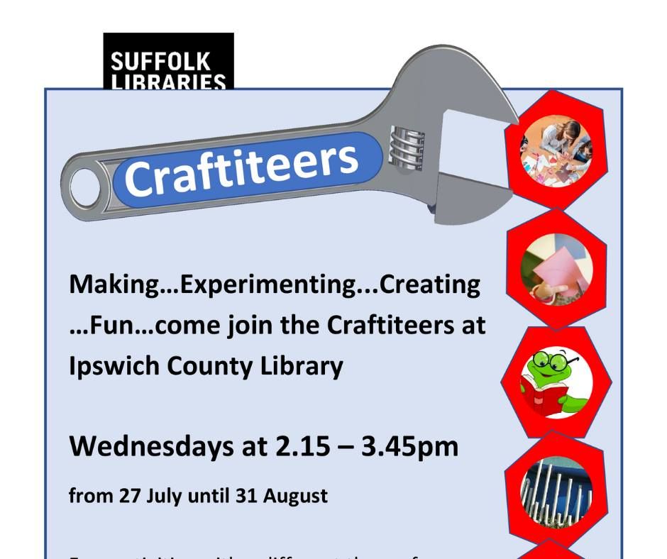 Craftiteers - creative craft session for children at Ipswich County ...