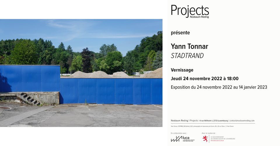 Exposition : "stadtrand" de Yann Tonnar | 4 Rue Wiltheim, L-2733 ...