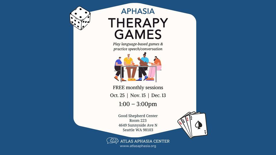 Aphasia Therapy Games! at 4649 Sunnyside Ave N, Seattle, WA 98103-6940 ...