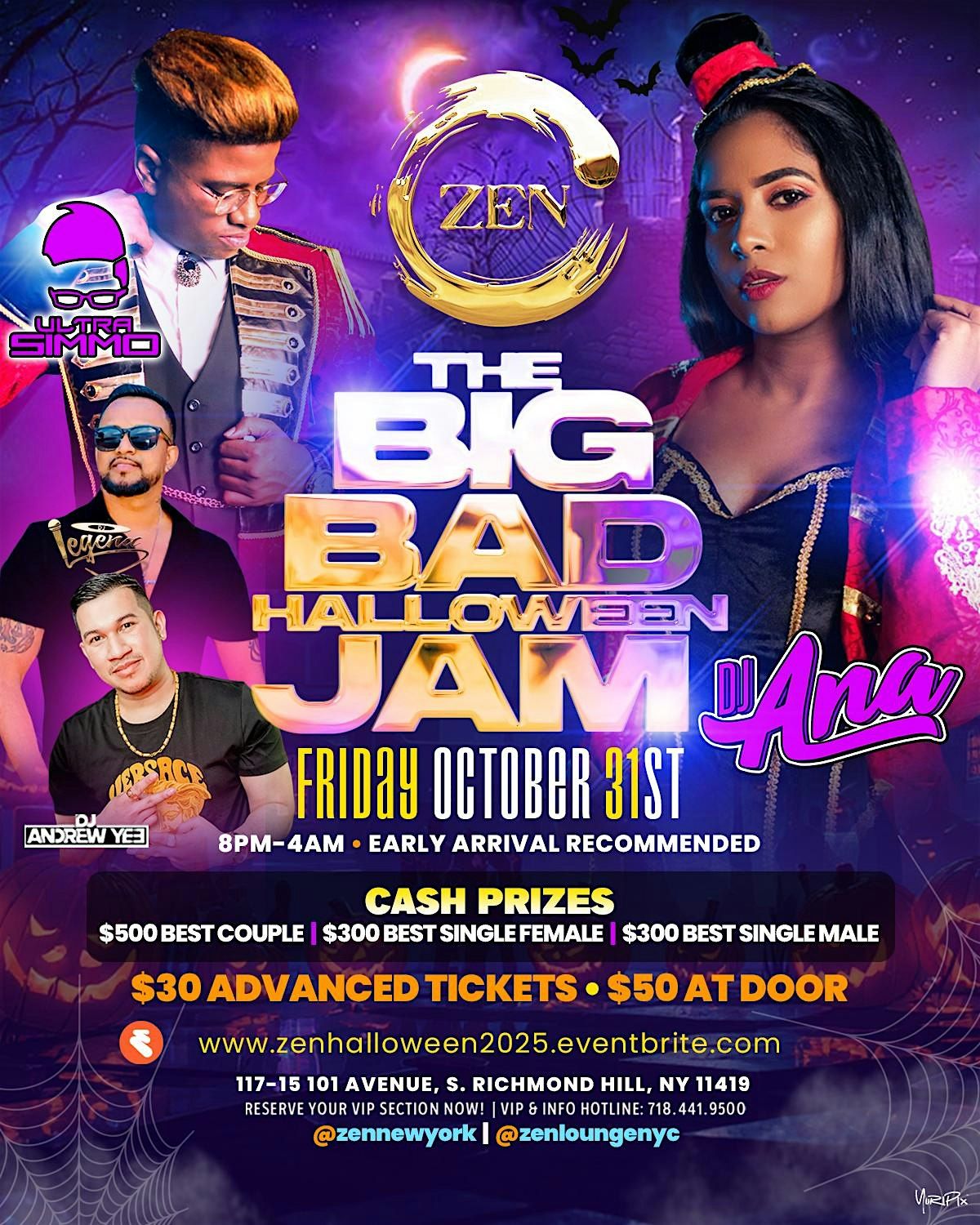 THE BIG BAD HALLOWEEN JAM - DJ ANA & ULTRA SIMMO LIVE AT ZEN! at ZEN ...