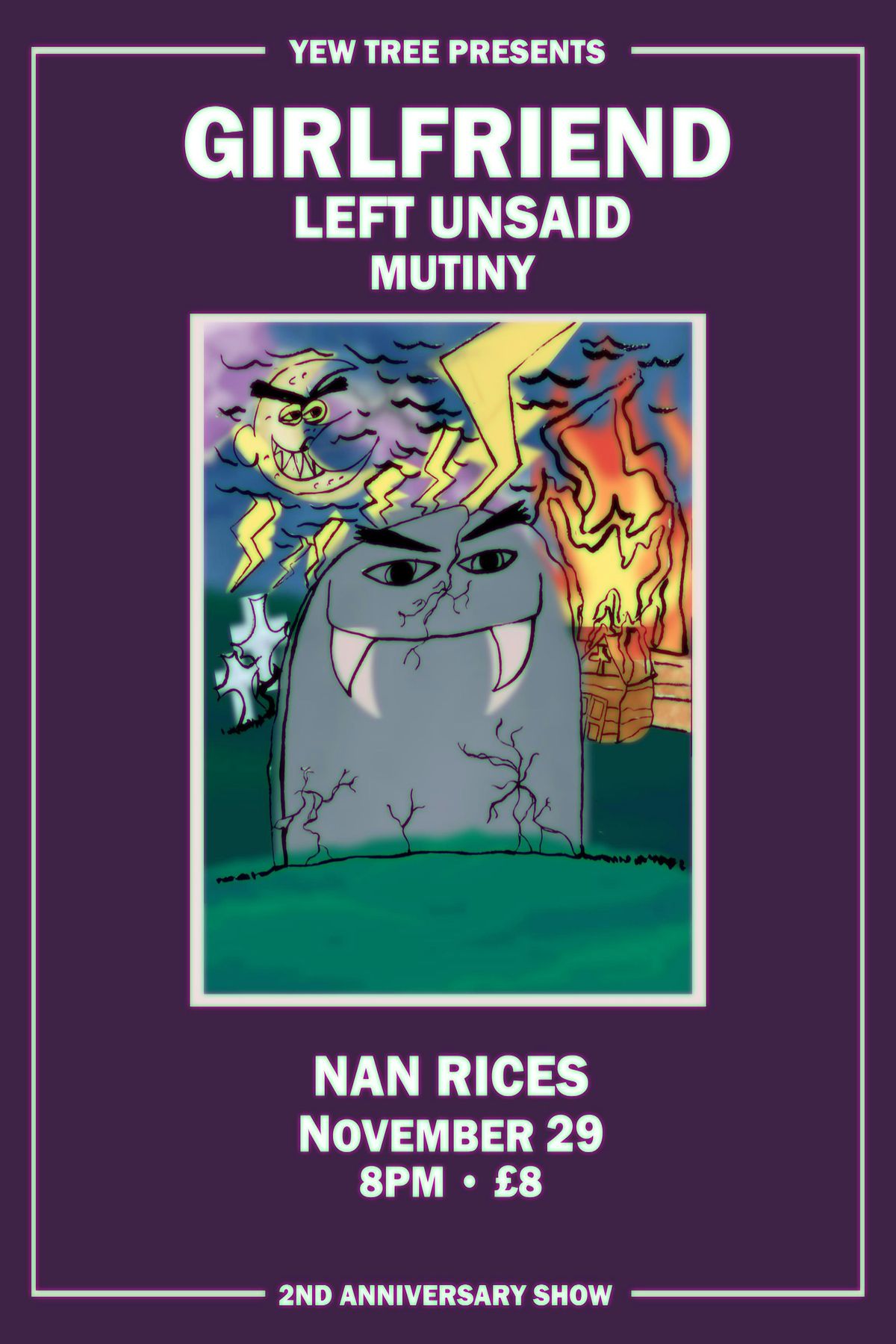 Yew Tree Presents: girlfriend w/ Left Unsaid & Mutiny at Nan Rices Bar ...