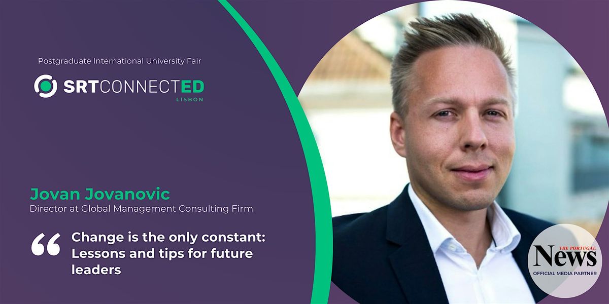 Keynote: Jovan Jovanovic | SRT ConnectED Lisbon at Iberostar Selection Lisboa on 17th October, 2025