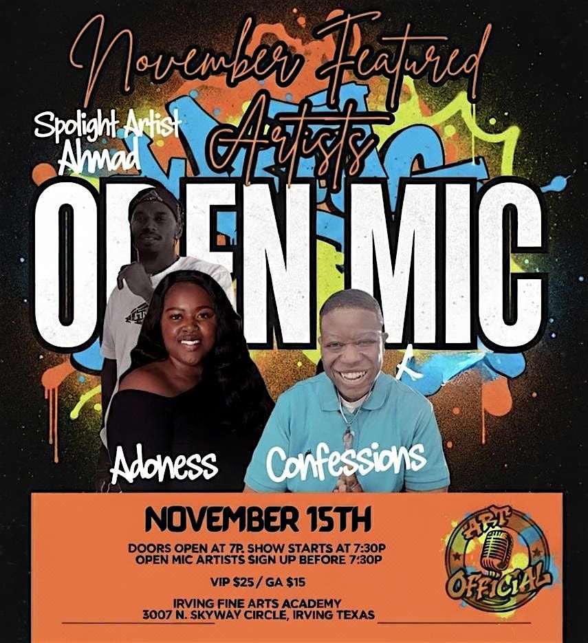 ArtOfficial Open Mic Double Header featuring Dawn "Adoness" and ...
