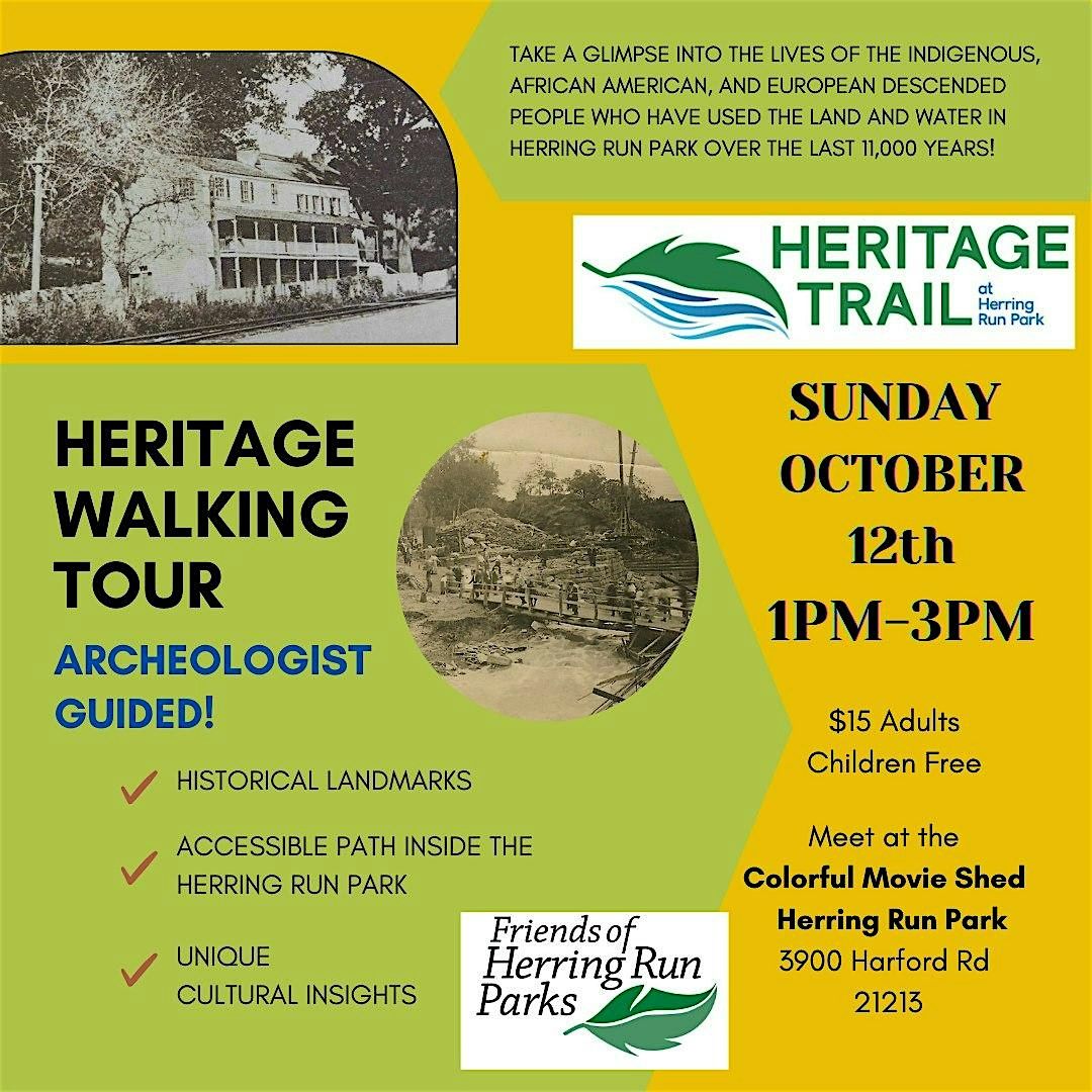 Heritage Trail : Guided History Tour at Herring Run Park at Herring Run ...