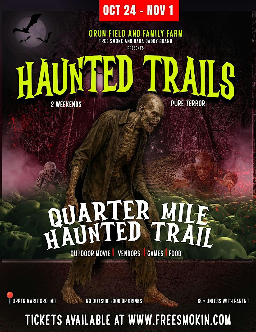 Haunted Trails MD at 16000 Nottingham Rd, Upper Marlboro on 31st ...