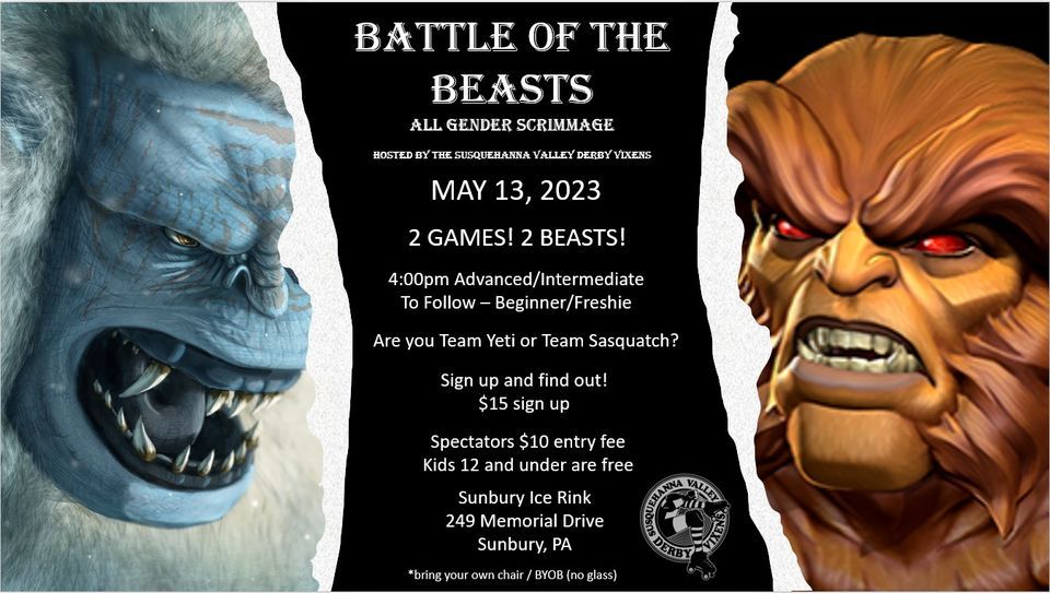 Battle of the Beast Co-Ed Mixer! Team Yetis vs Team Sasquatches ...