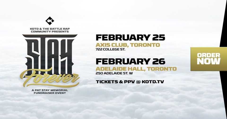 KOTD: Stay Forever - Pat Stay Memorial Fundraiser | Feb 25 @ Axis Club ...