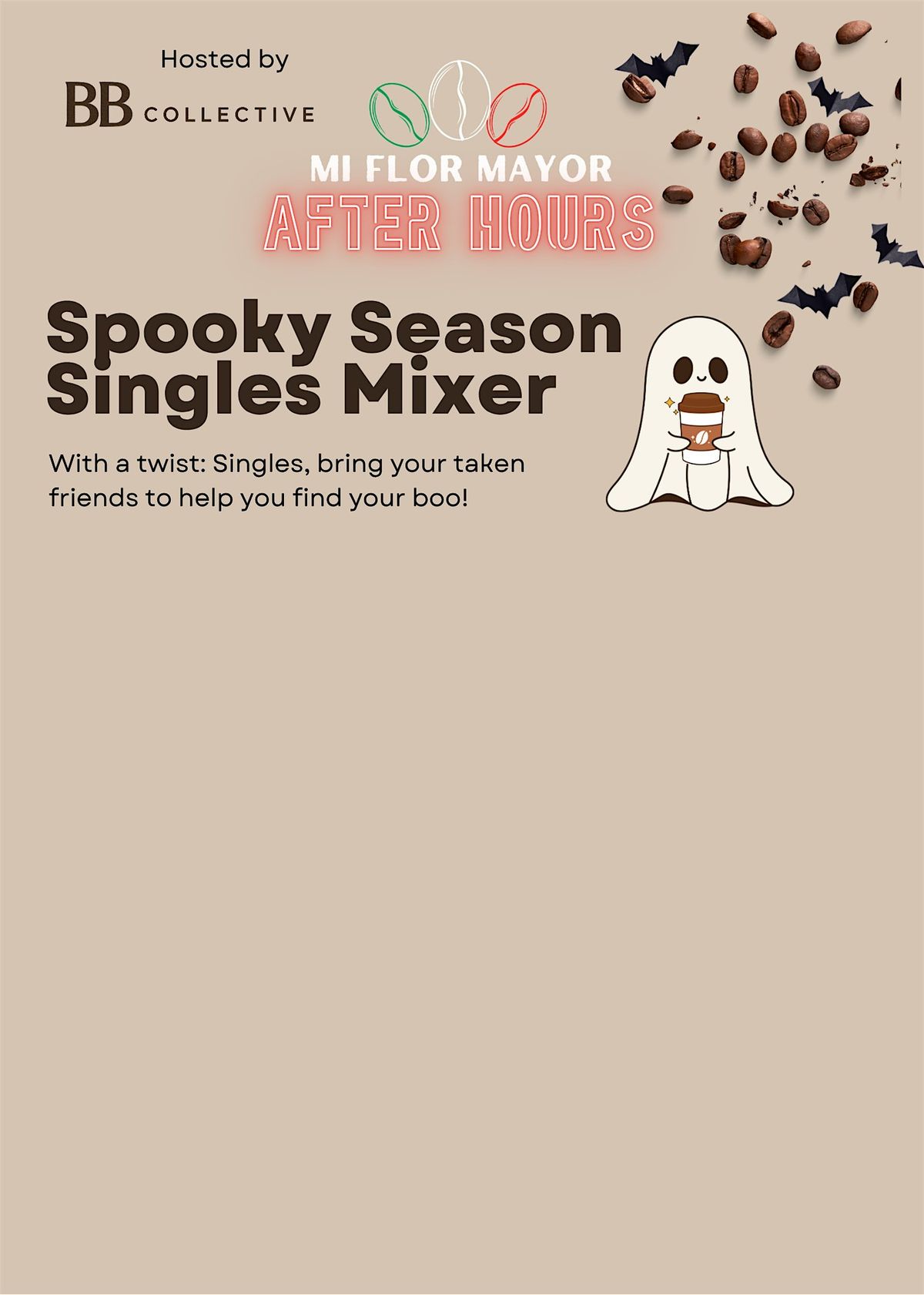 Spooky Season Singles Mixer Mi Flor Mayor After Hours at Mi Flor Mayor ...