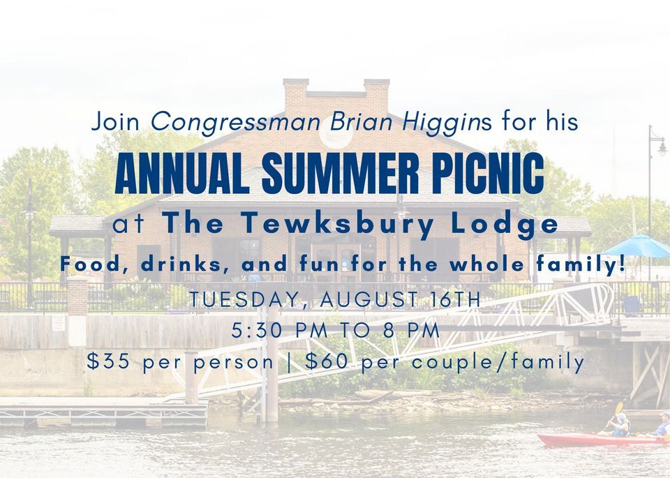 Brian Higgins Annual Summer Picnic at The Tewksbury Lodge, Buffalo on ...