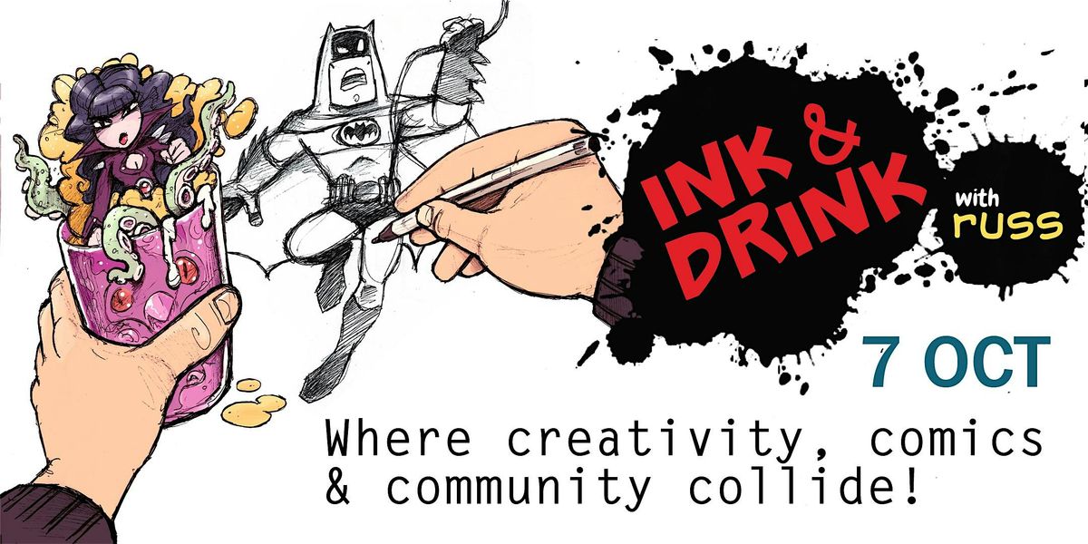 Ink & Drink comic art drawing social in pub at The Queen Edith Public ...
