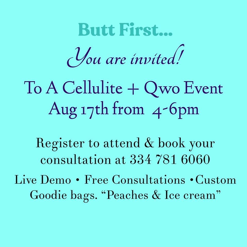 Cellulite + Qwo : Live Demo Event at Aesthetica Montgomery on 17th ...