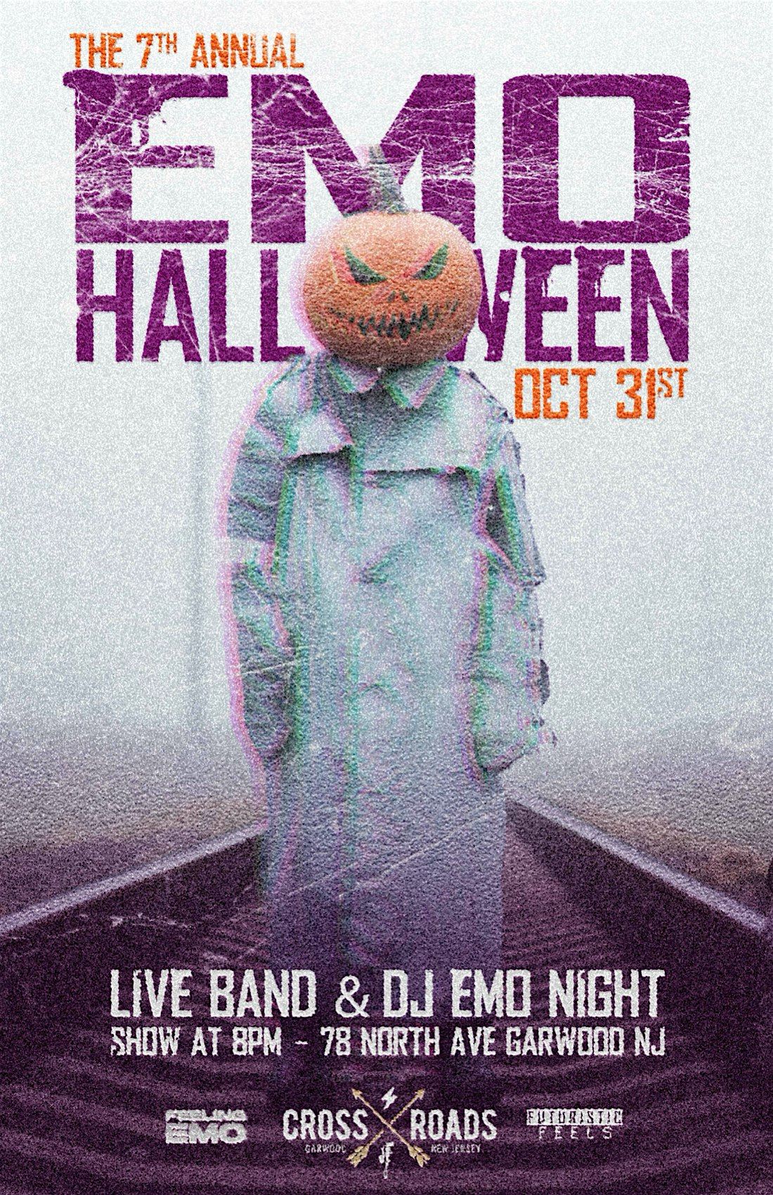 The 7th Annual EMO Halloween! at Crossroads, Garwood on 31st October, 2025