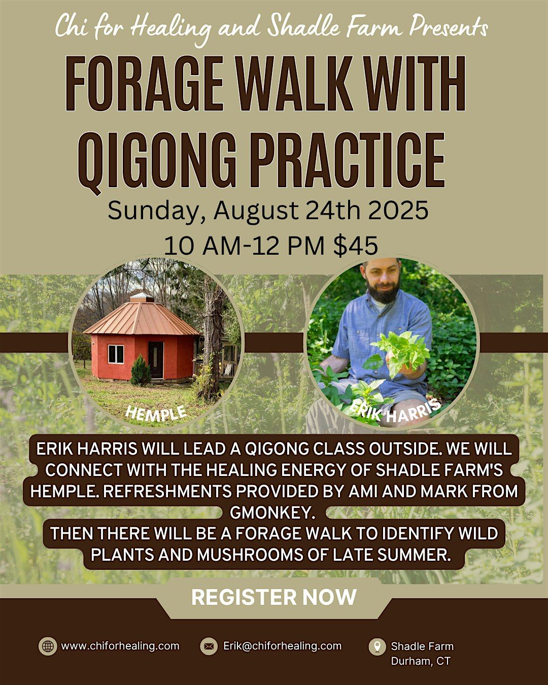 Forage Walk with Qi Gong Practice at Shadle Farm Hemple | Shadle farm ...