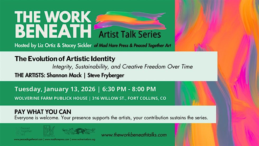 The Work Beneath Artist Talk Series | The Evolution of Artistic ...