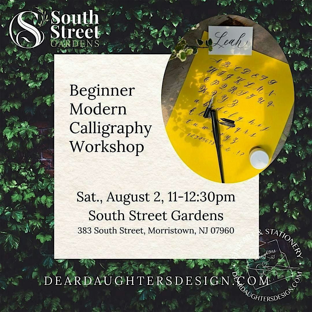 Learn Modern Calligraphy Workshop in Morristown, NJ at South Street ...