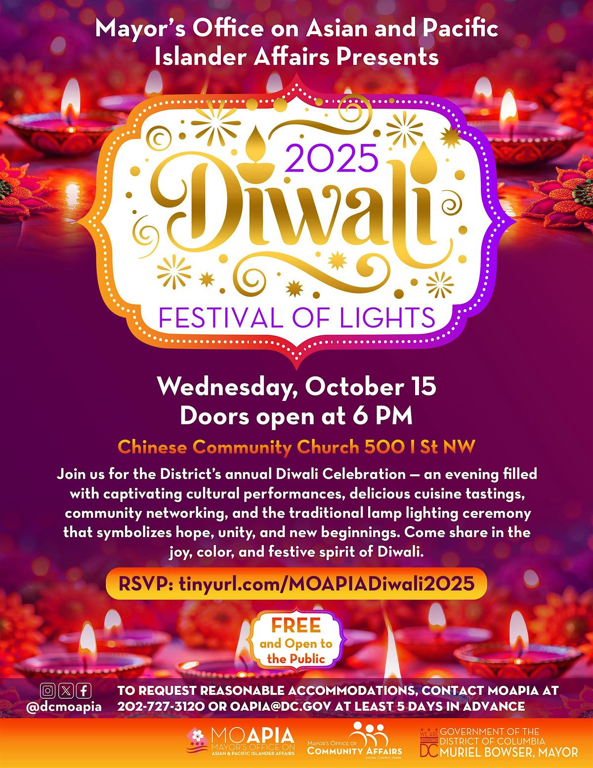 MOAPIA 2025 Diwali - Festival of Lights at Old Council Chambers ...