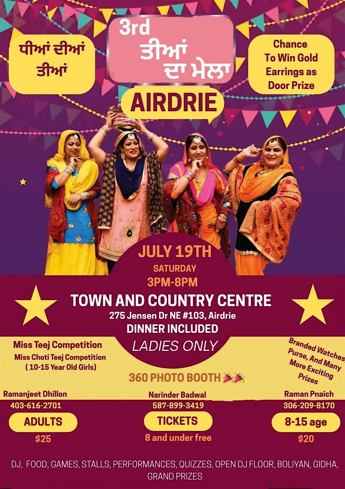2025 Teeyan Da Mela at 275 Jensen Dr NE, Airdrie on 19th July, 2025