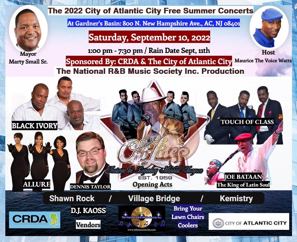 2022 City of Atlantic City FREE Summer Concert at Gardners | Gardner's Basin, Atlantic City, NJ ...