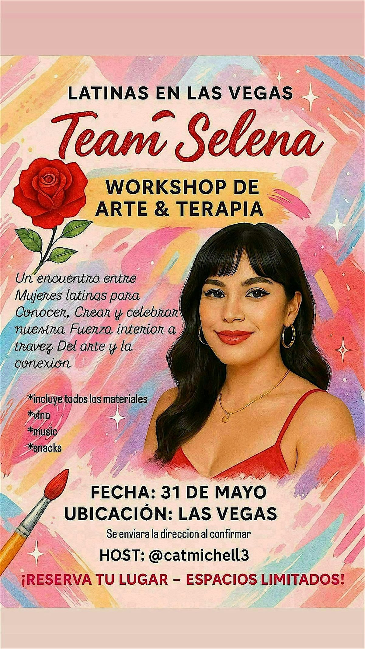 Workshop de Arte y Terapia Team Selena at Arttherapy Cafe, Las Vegas on 31st May, 2025