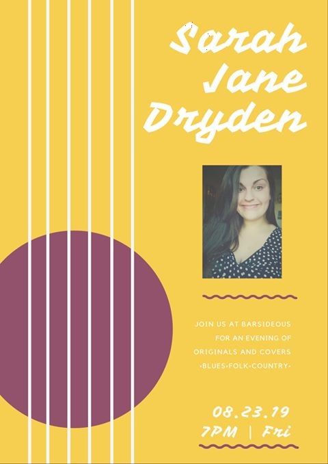 Musician Sarah Jane Dryden | Barsideous Brewing, Lebanon, OR | July 16 ...