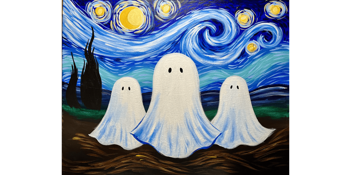 Spooktacular Starry Night - Paint and Sip in Orange County | Classpop!™ at Pinot's Palette ...