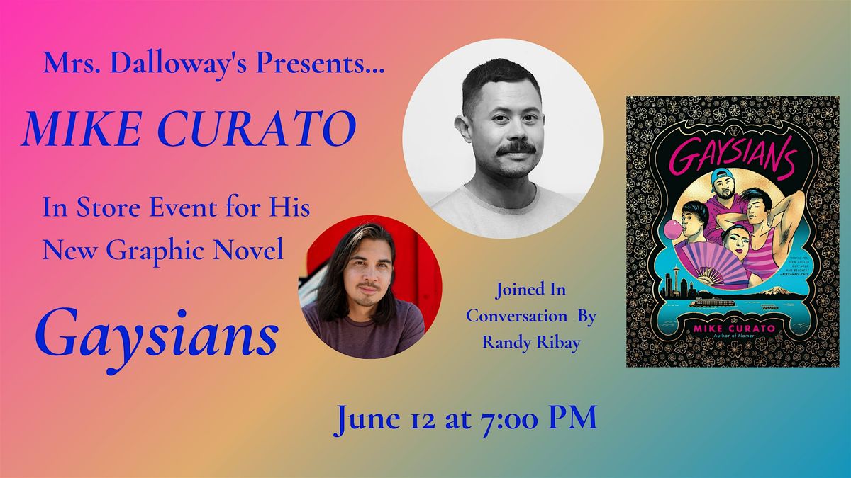 Mike Curatos GAYSIANS In Store Presentation and Graphic Novel Signing ...